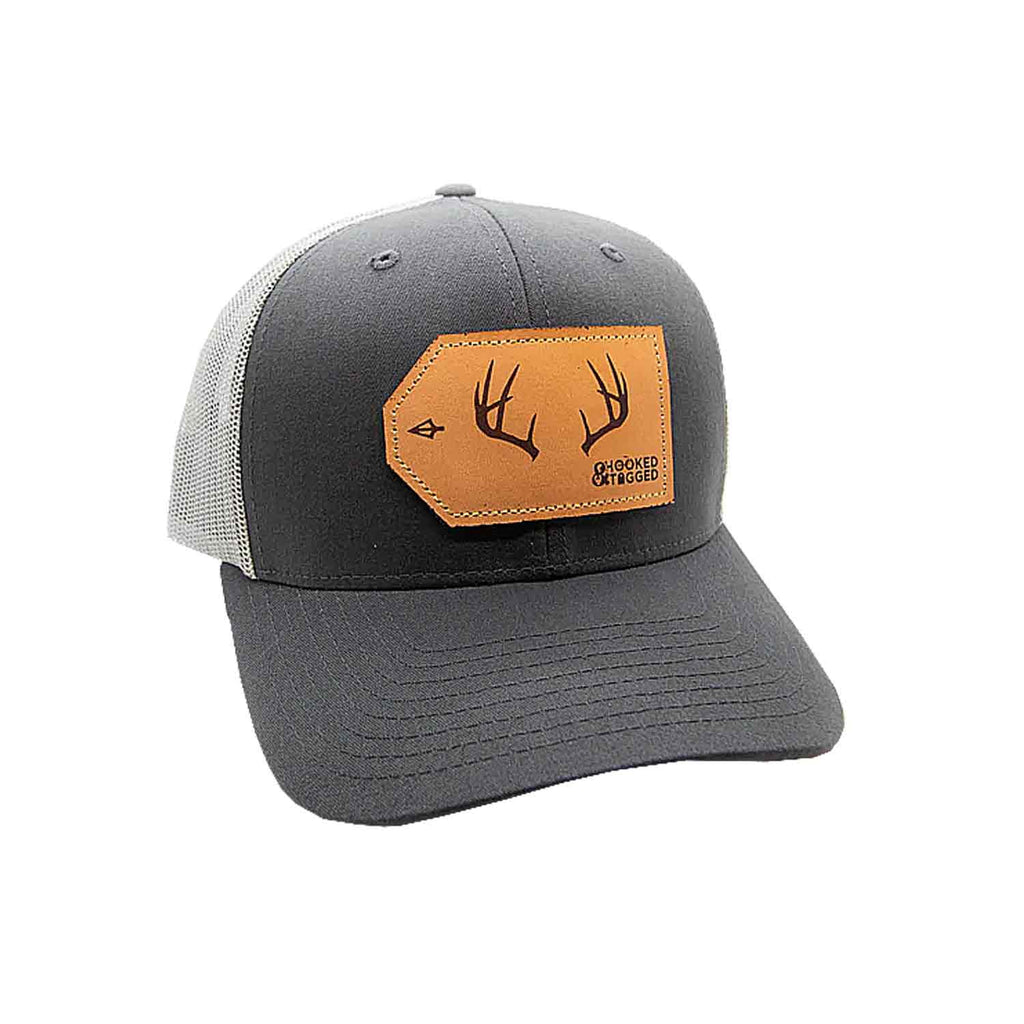 Hooked & Tagged Buck Antler Patch Hat – Lancaster Archery Dealer
