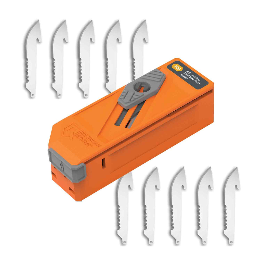Outdoor Edge 3" Drop Point Blade Dispenser w/12 blades – Lancaster ...